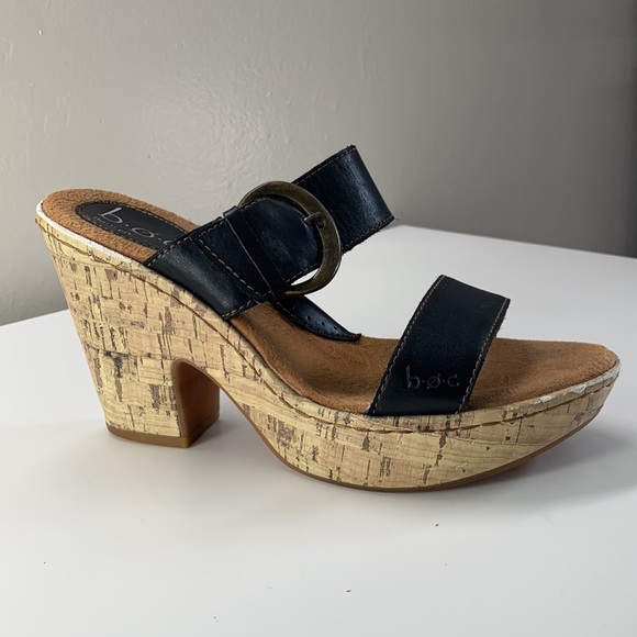 boc | Shoes | Boc Womens Black Brown Wedge Size 7 | Poshmark